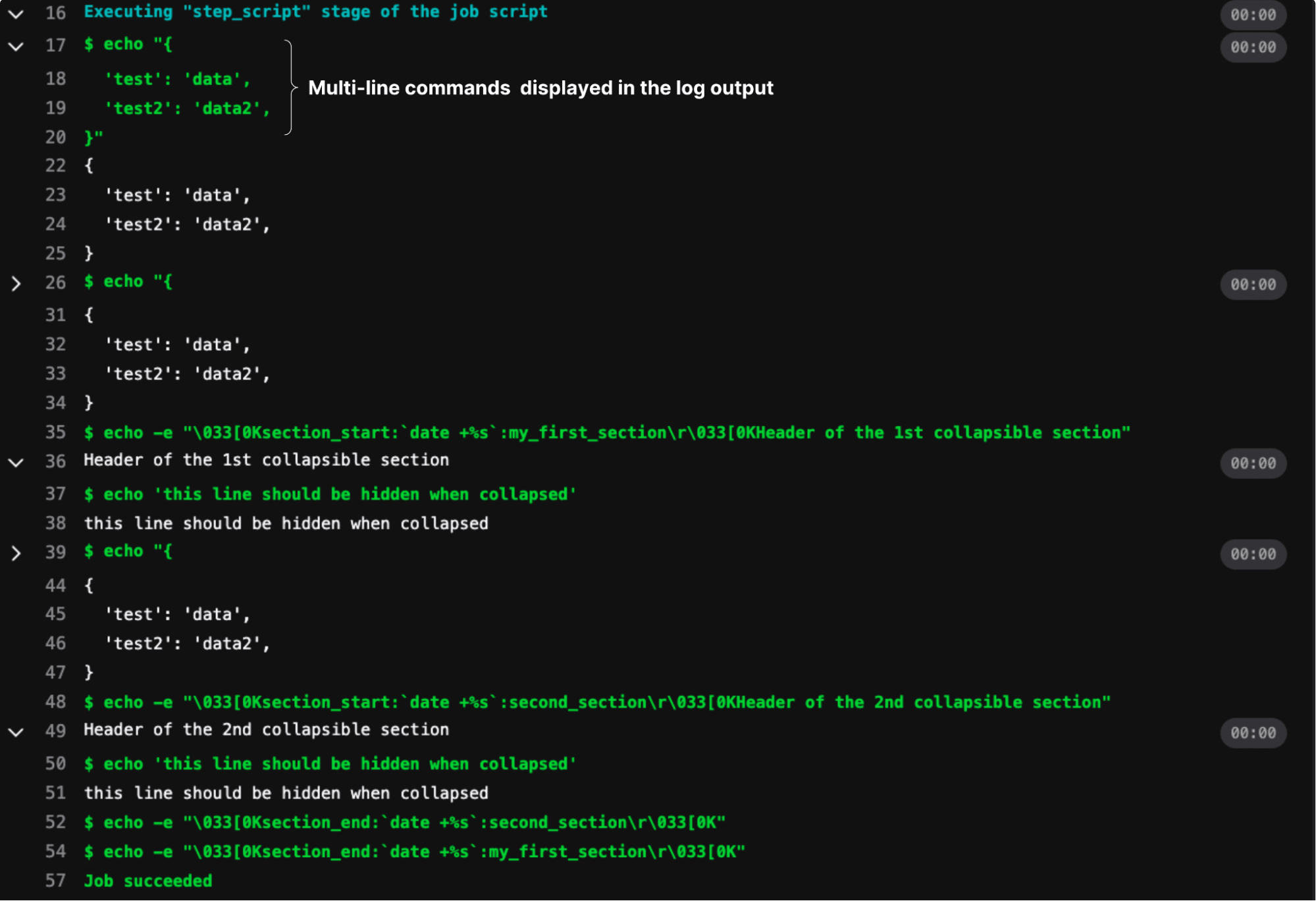 Inside the improved CI logs management experience for multi-line commands | GitLab